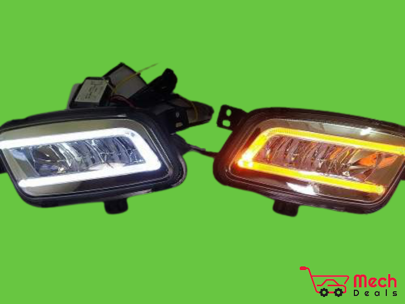 Ford New Endeavour Front Led Drl Daytime Running Light & Fog Lamp With ...