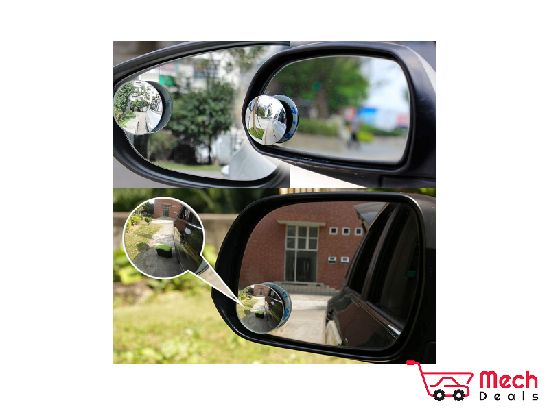 Mechdeals Glass Blind Spot Round Wide Angle Adjustable 360° Rotate ...