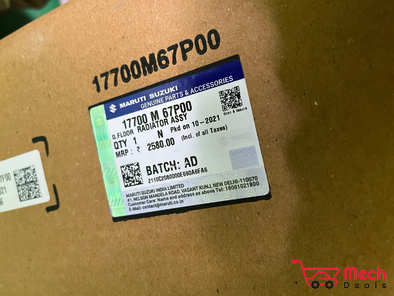 Maruti Alto K10 Radiator Assy-17700M67P00-Maruti Suzuki- mechdeals.com