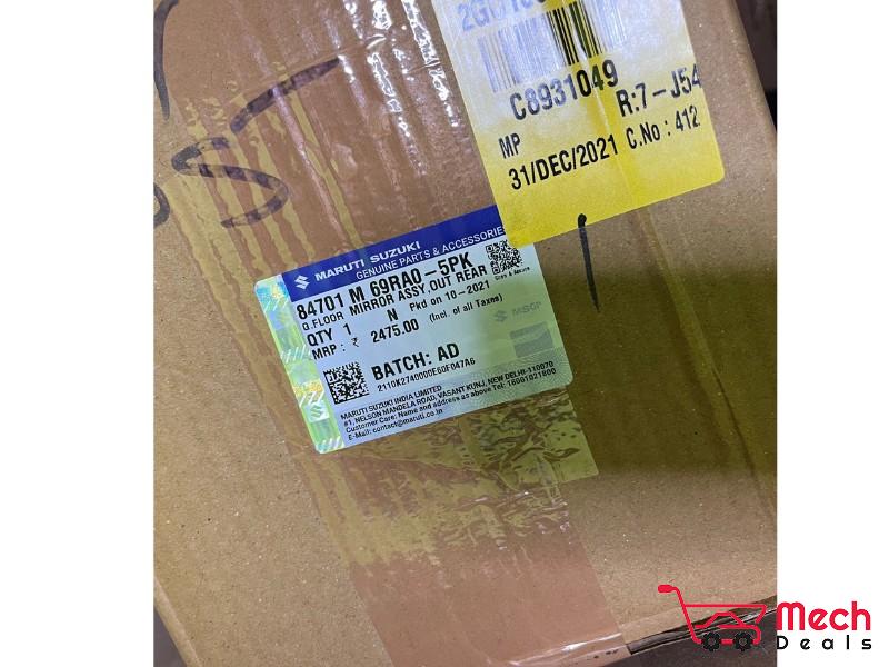 Wagon R Mirror Assy Out Rear View Rh-84701M69RA0-5PK-Maruti Suzuki ...