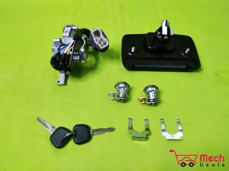 Maruti Wagon R Lock Kit (Ignition Switch 1Pc, Door Lock 3Pc) With 2 ...