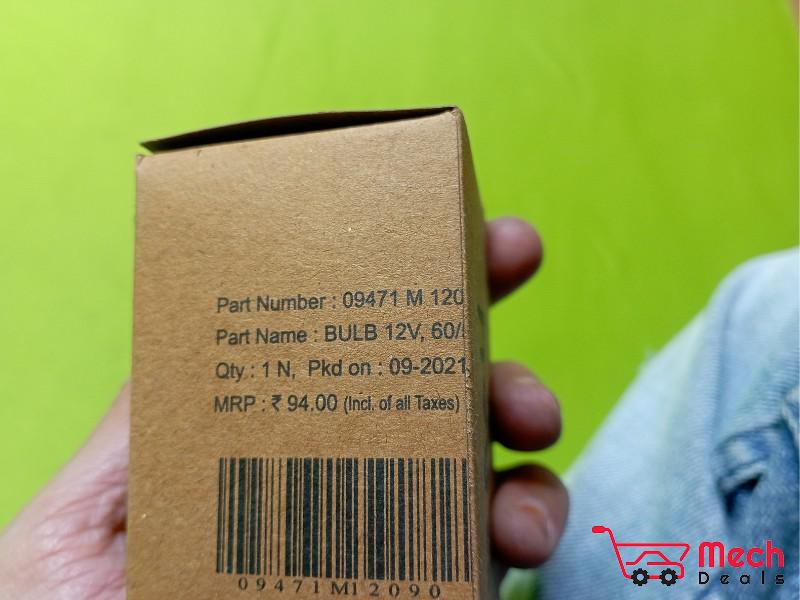 Bulb 12V 60 55W H4-09471M12090-Maruti Suzuki- mechdeals.com