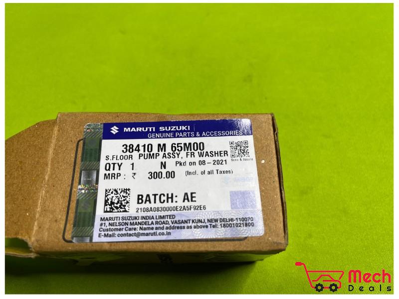 Pump Assy, Washer-38410M65M00-Maruti Suzuki- mechdeals.com