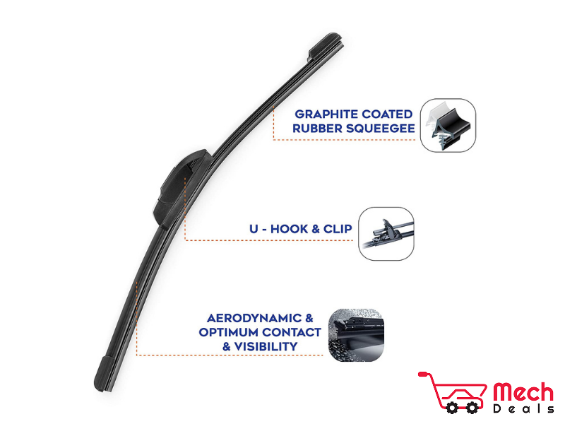 Frameless Aero Wiper Blade 16" Inch-TWB-43-myTVS- mechdeals.com