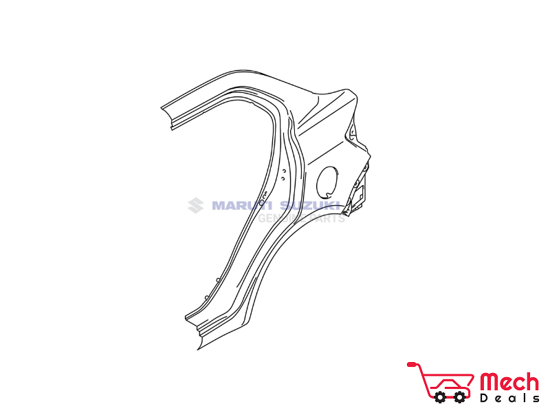Side Body Panel (Quarter Pillar - Right)-64111M69R00-P31-Maruti Suzuki ...