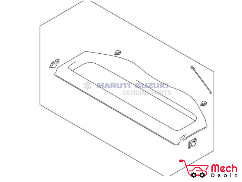 REAR PARCEL SHELF-88910M55R00-R3F-Maruti Suzuki- mechdeals.com