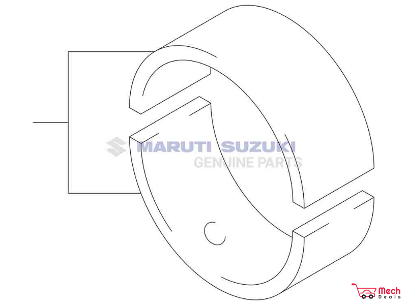 BEARING PAIR SET-C/ROD-2306002805-Hyundai- mechdeals.com